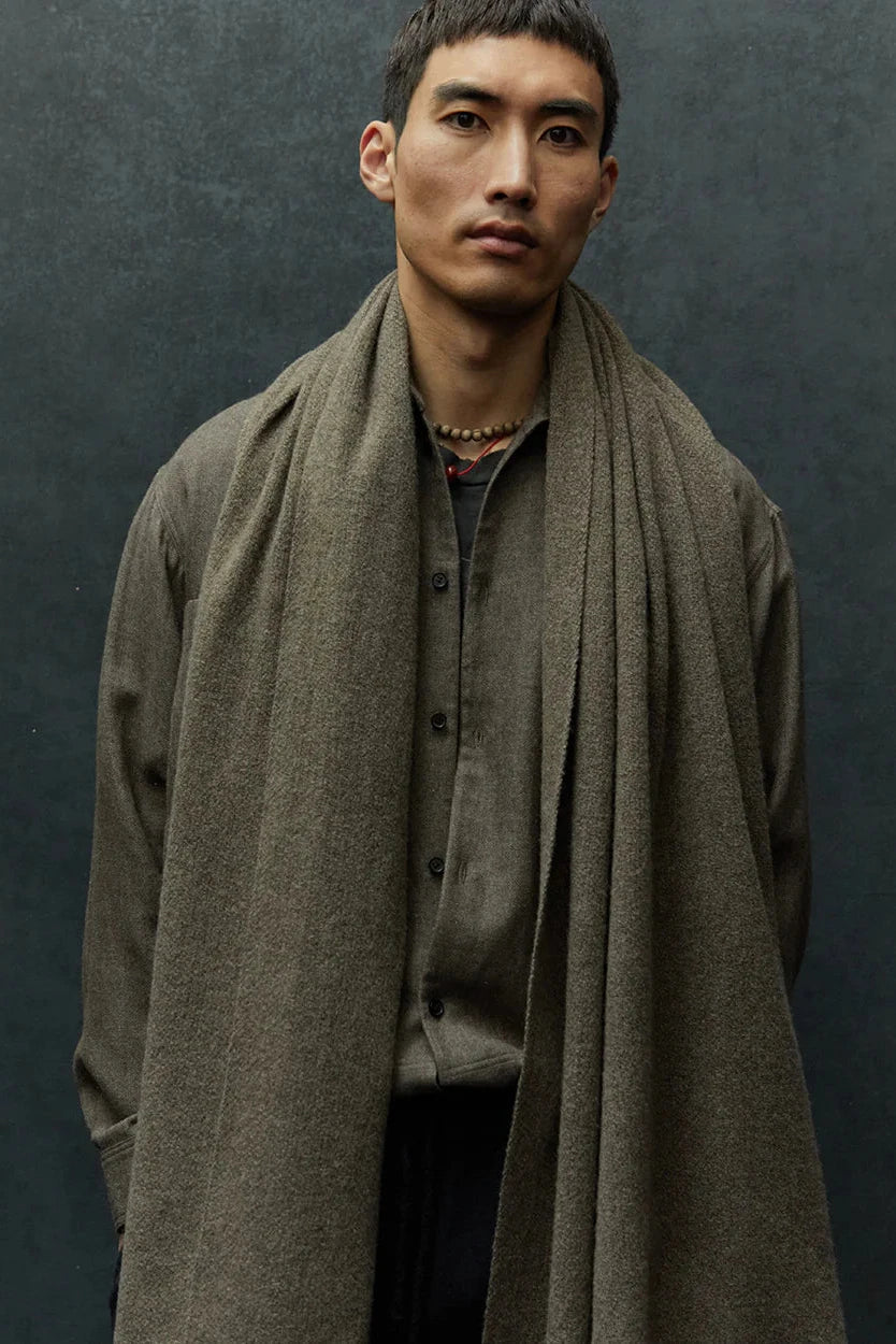 NORLHA NOMAD CLASSIC SCARF NATURAL YAK GREY – PORT